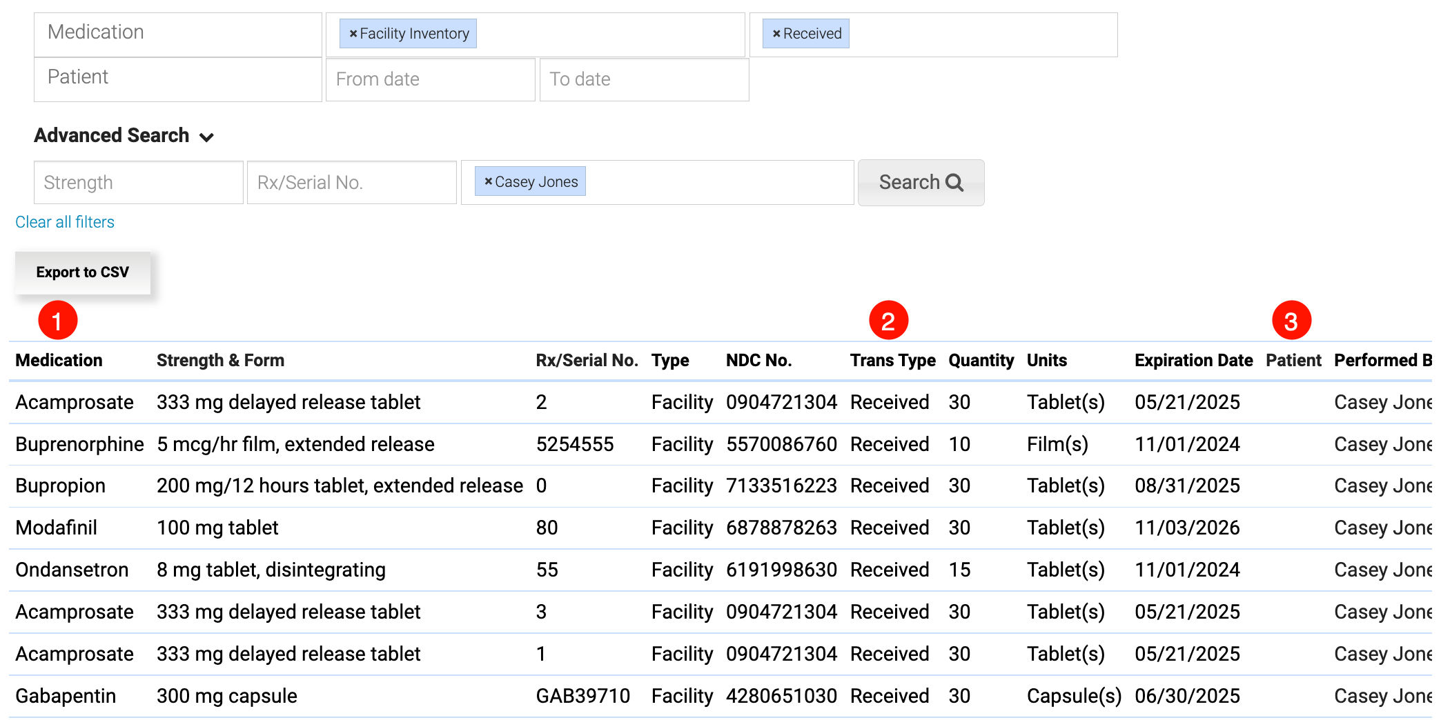 Inventory Transactions Report – Kipu Health