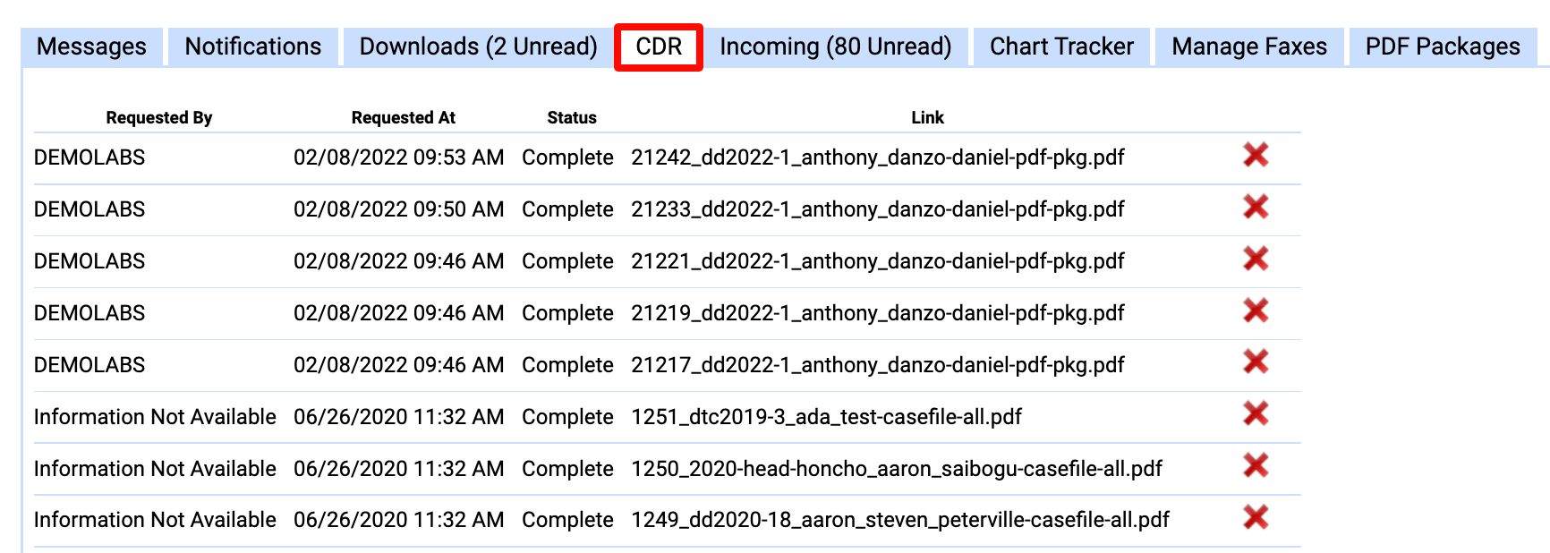 Clinical Documentation Report (CDR) Tab – Kipu Health