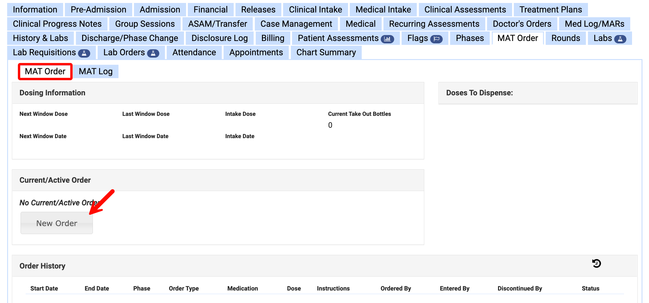 Create a Standard MAT Order – Kipu Health