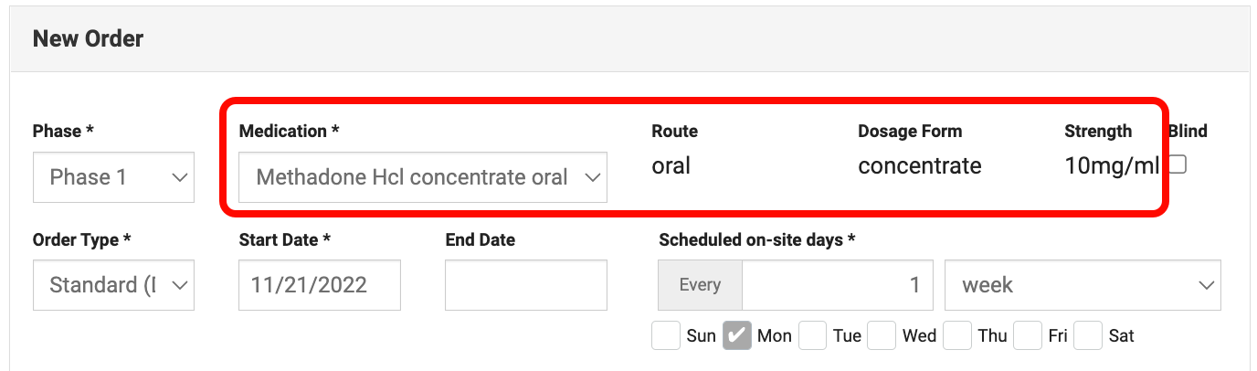 MAT Taper Order – Kipu Health