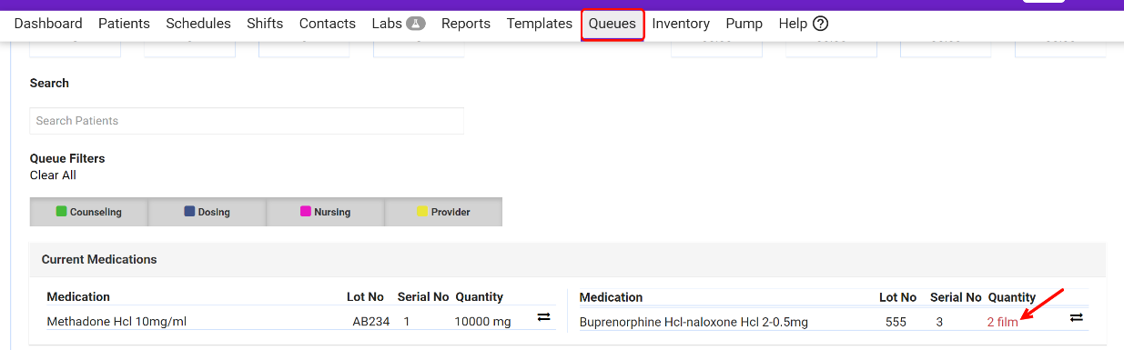 MAT Tab: Inventory Settings – Kipu Health