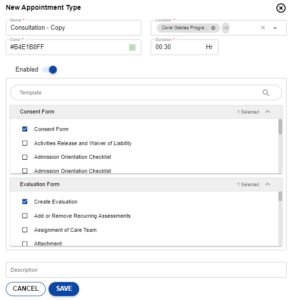 Appointment Types [Settings] – Kipu Health