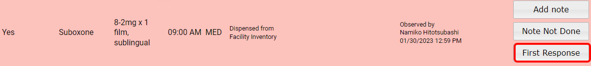 Chart: First and Ongoing Responses – Kipu Health