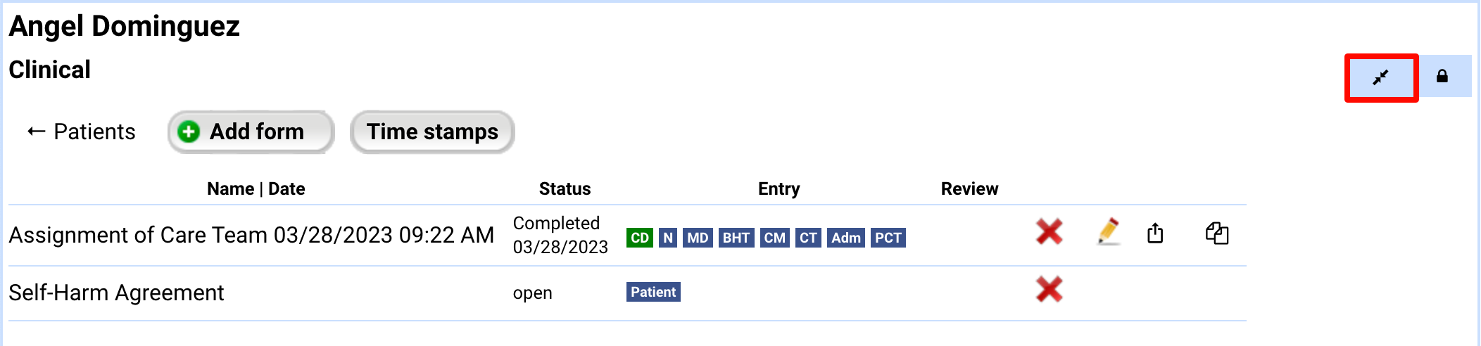 My Kipu webpage is stuck and not allowing me to see my other clients ...