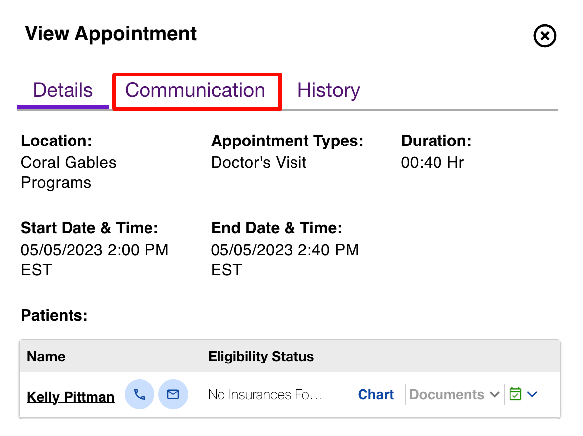 Scheduler: Manage Appointment Communications – Kipu Health