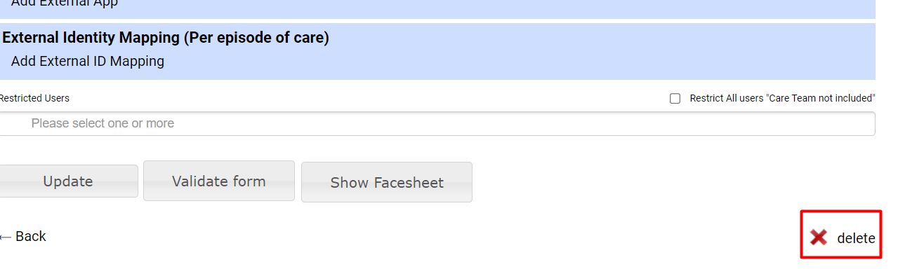 I accidently readmitted a patient twice. How do I delete the duplicate ...