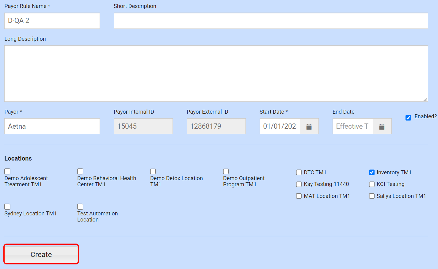 Payor Rules: MAT Billing – Kipu Health