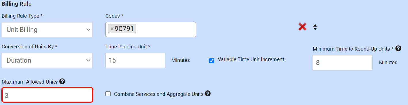 Payer Rules: Unit Billing – Kipu Health