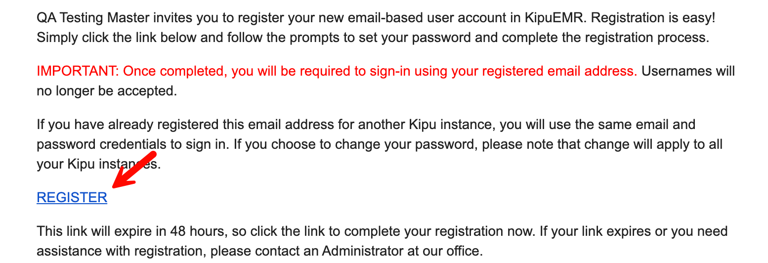 My Registration Invite Expired. What Do I Do? – Kipu Health