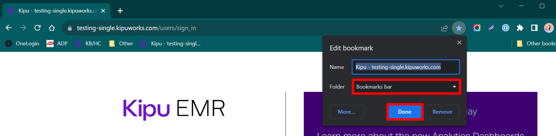 How Do I Bookmark My Kipu Website? – Kipu Health