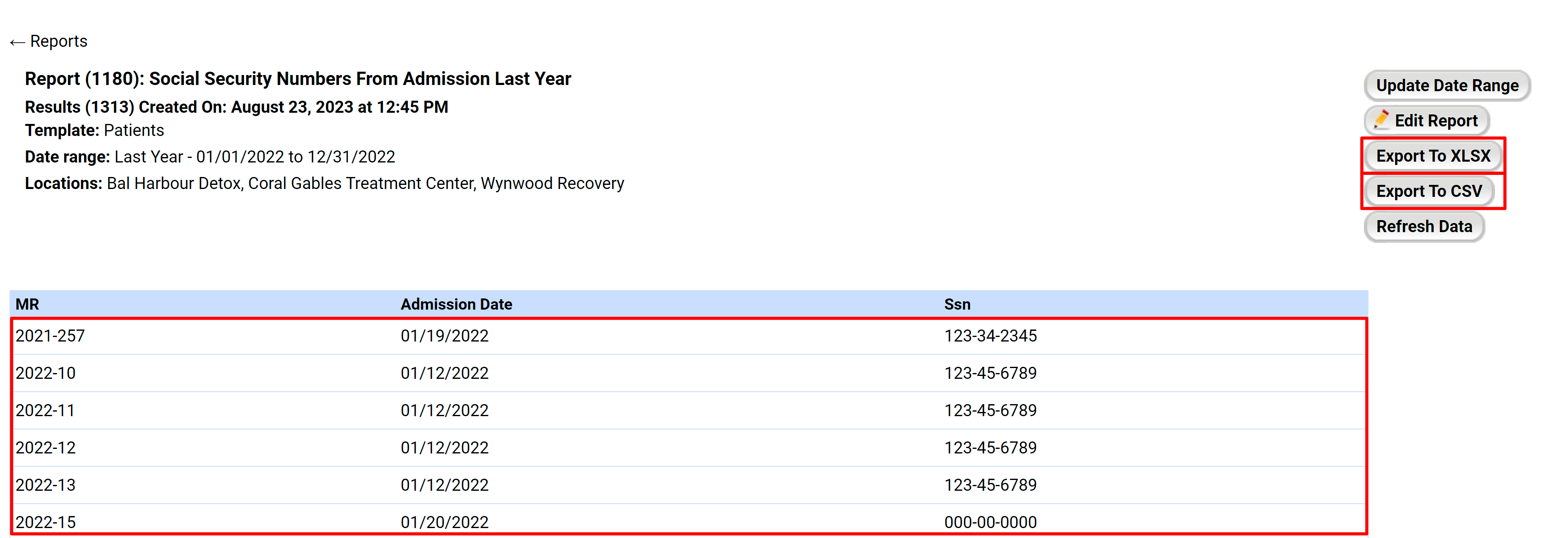 How Do I Find Social Security Numbers For All Patients Admitted Last ...