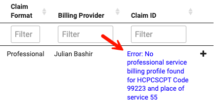 Billing Audit Tool Report: Send Billable Items (Integrated Billing) – Kipu Health