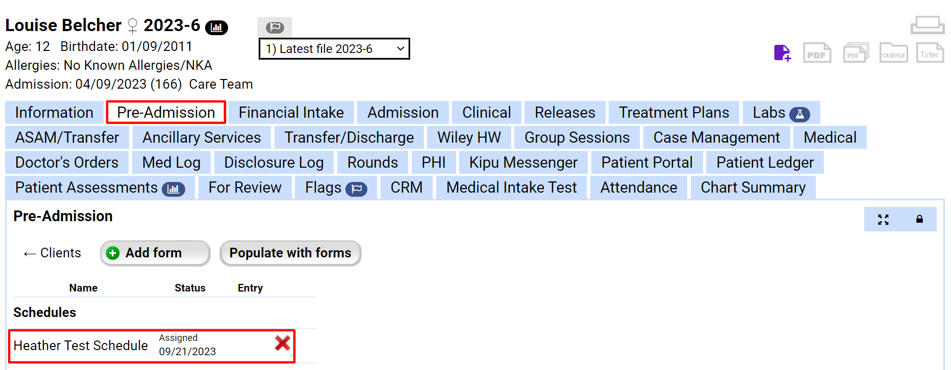 A Schedule Template Was Updated but Some Patients Are Missing, How Can I Add Them? – Kipu Health