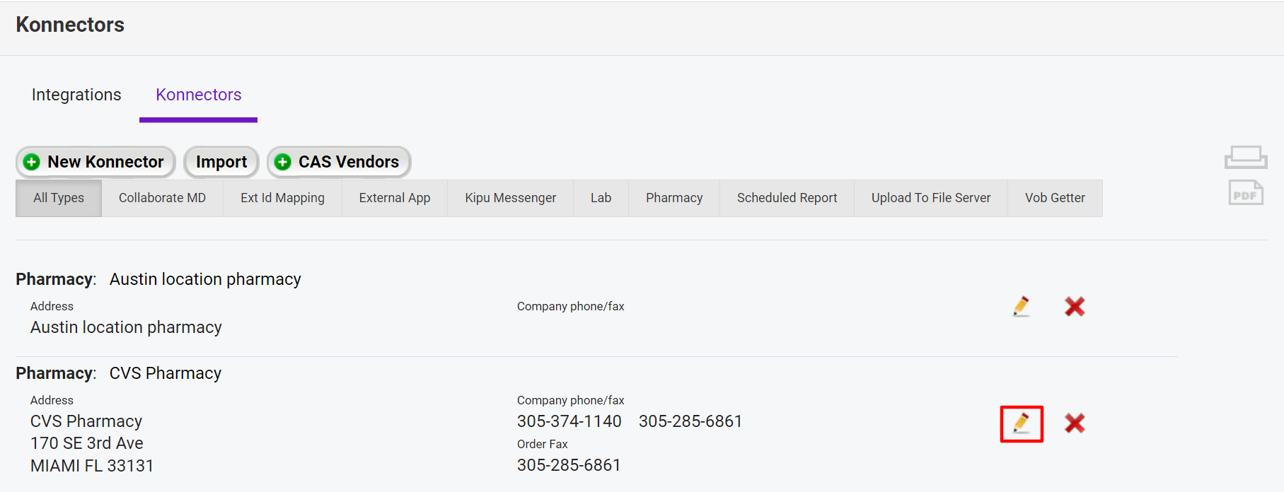 I Have Set Up a Pharmacy in the Konnectors, but I Can’t Fax to the Pharmacy. – Kipu Health