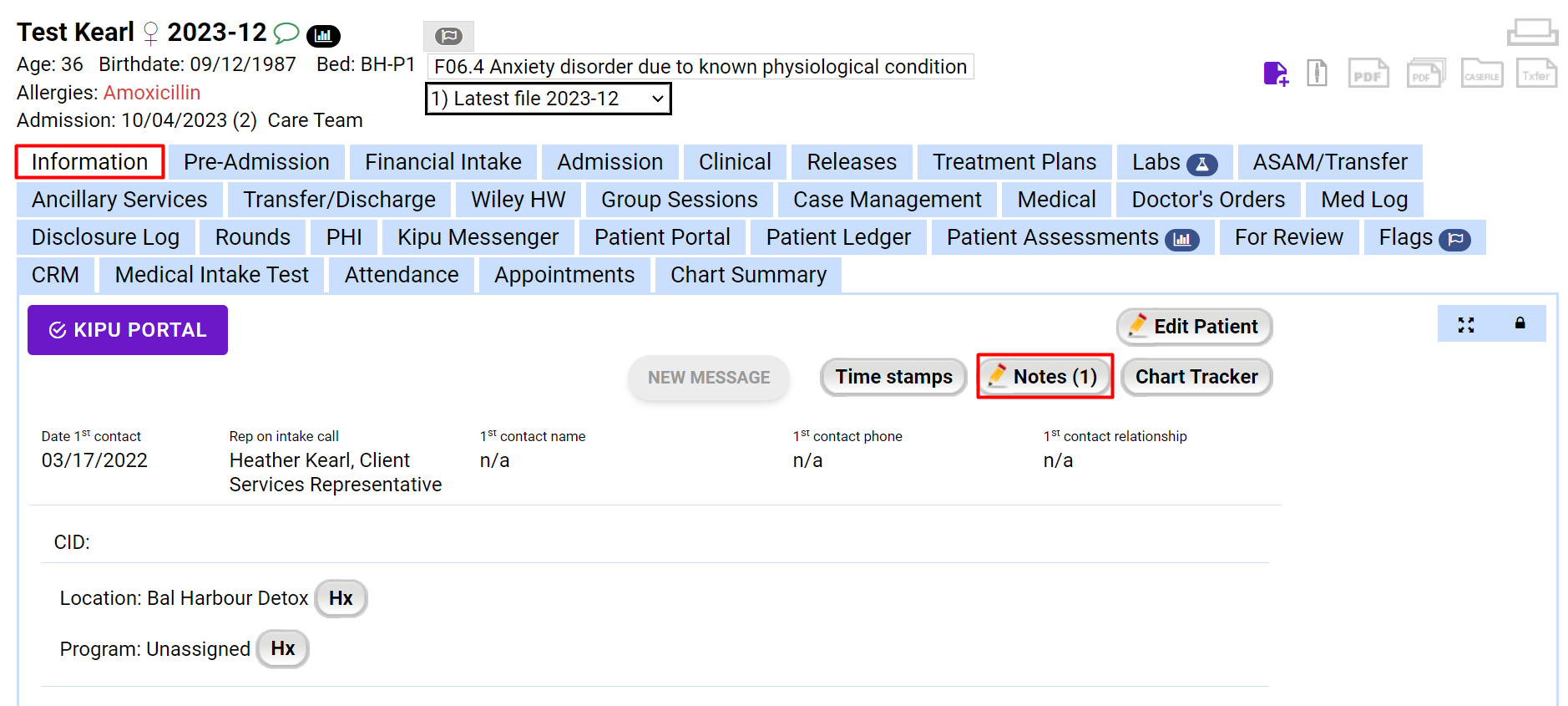 How Do I Print a Note That Is on the Patients Facesheet/Information Tab ...