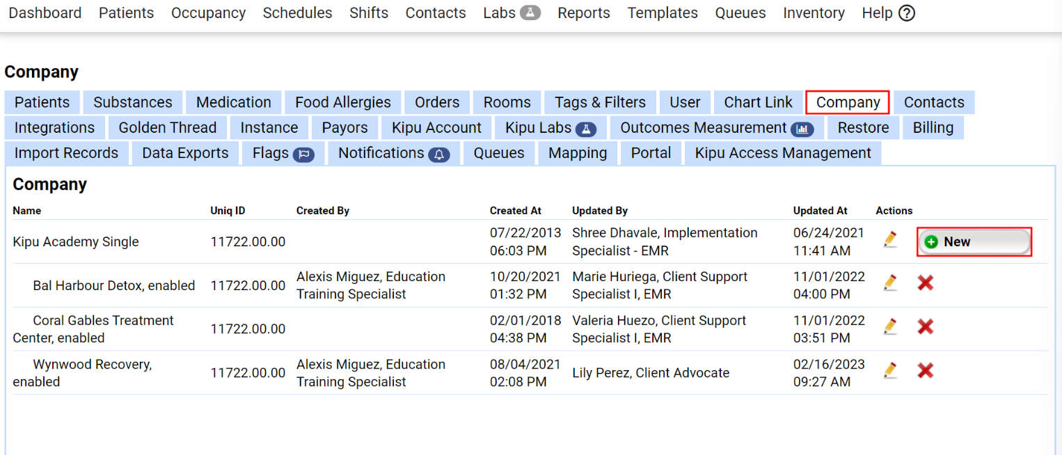 How Do I Make a Newly Added Location Appear in the EMR? – Kipu Health