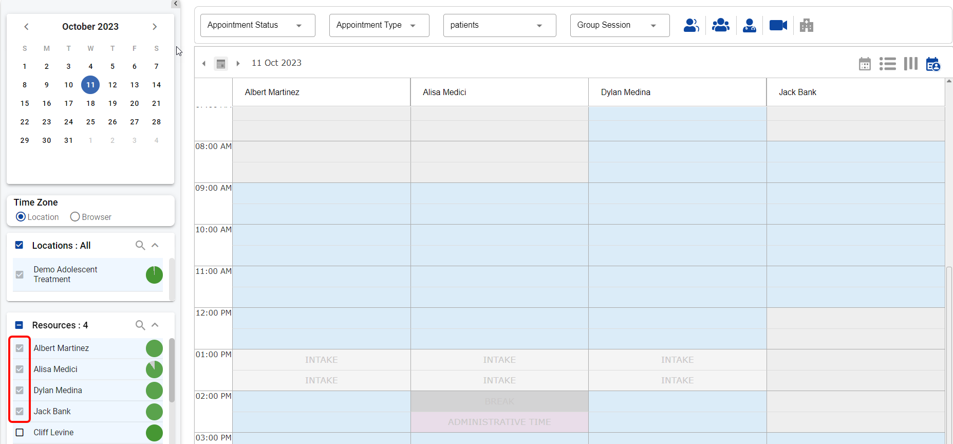 Scheduler Navigation: Filters and Views – Kipu Health