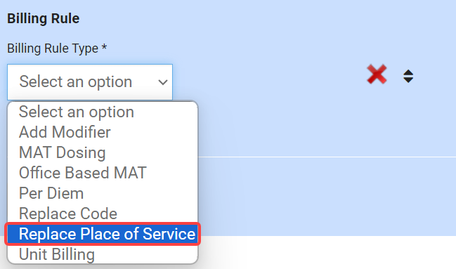 Payer Rules: Replace Place of Service – Kipu Health