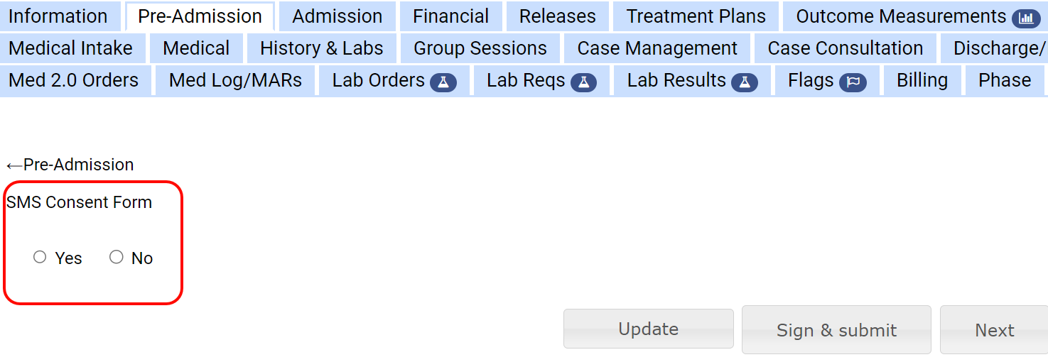 Call Backs: SMS Consent Forms – Kipu Health