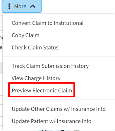 How can I verify what was electronically sent on a claim to the payer ...
