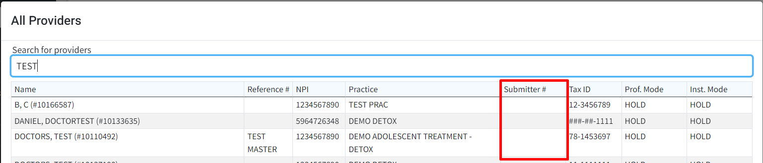 CollaborateMD: How do I find my submitter ID for my providers? – Kipu ...