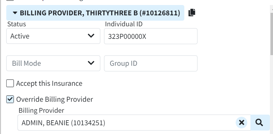 CollaborateMD: How can the billing provider on our claims default to ...