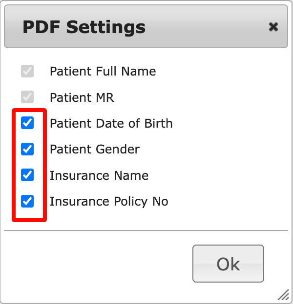 Customize Patient Header Information on Casefile/PDF Packages – Kipu Health