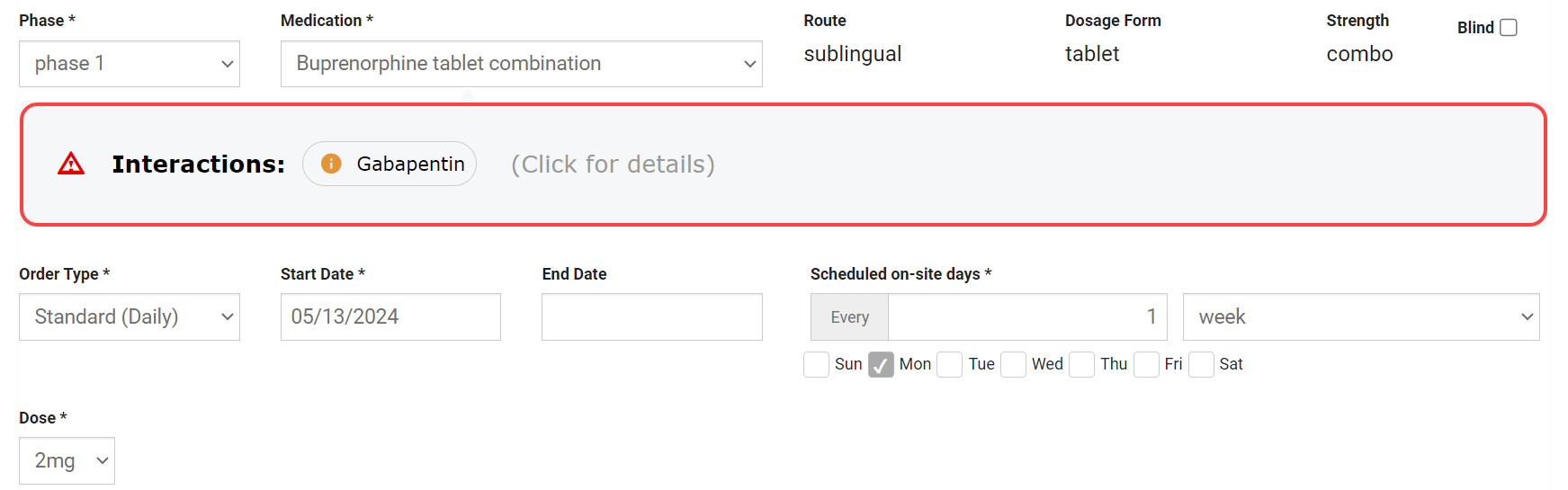 Create a Standard MAT Order – Kipu Health