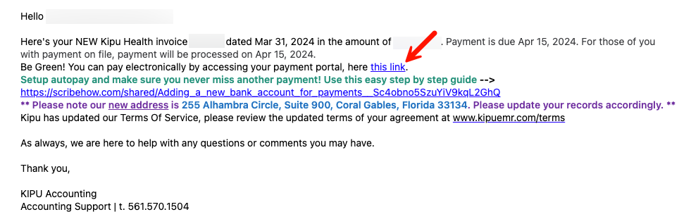 Adding Your ACH or Credit card on file – Kipu Health