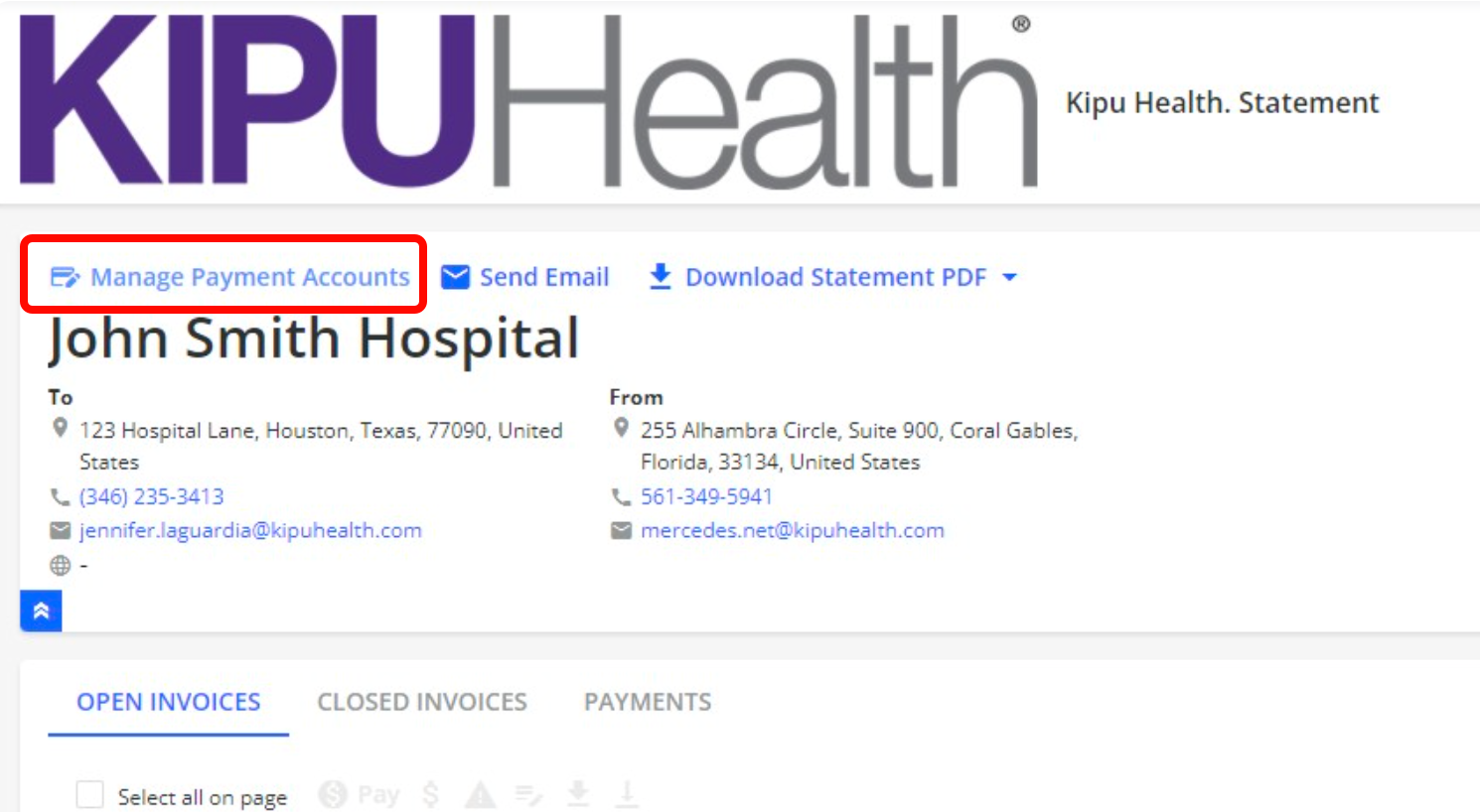 Adding Your ACH or Credit card on file – Kipu Health
