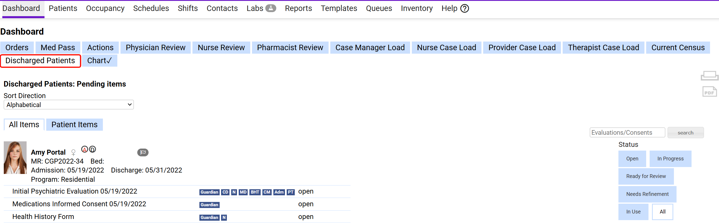 Discharge Workflow – Kipu Health