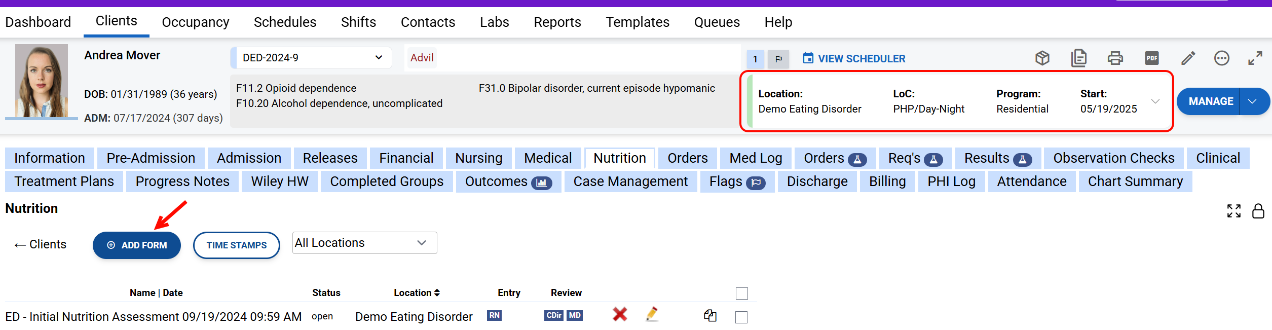 Treatment Episodes: Transfer Location – Kipu Health