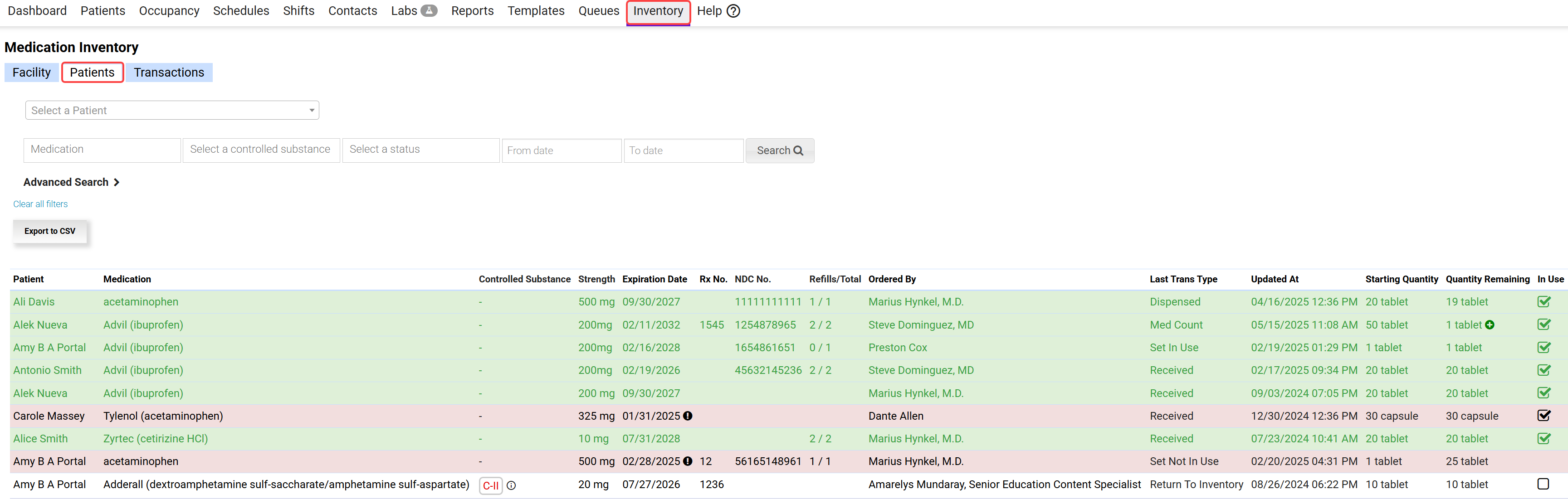 Manage Patient Inventory – Kipu Health