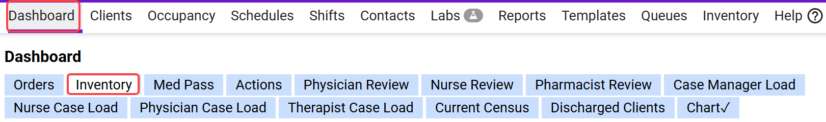 Dashboard: Inventory – Kipu Health