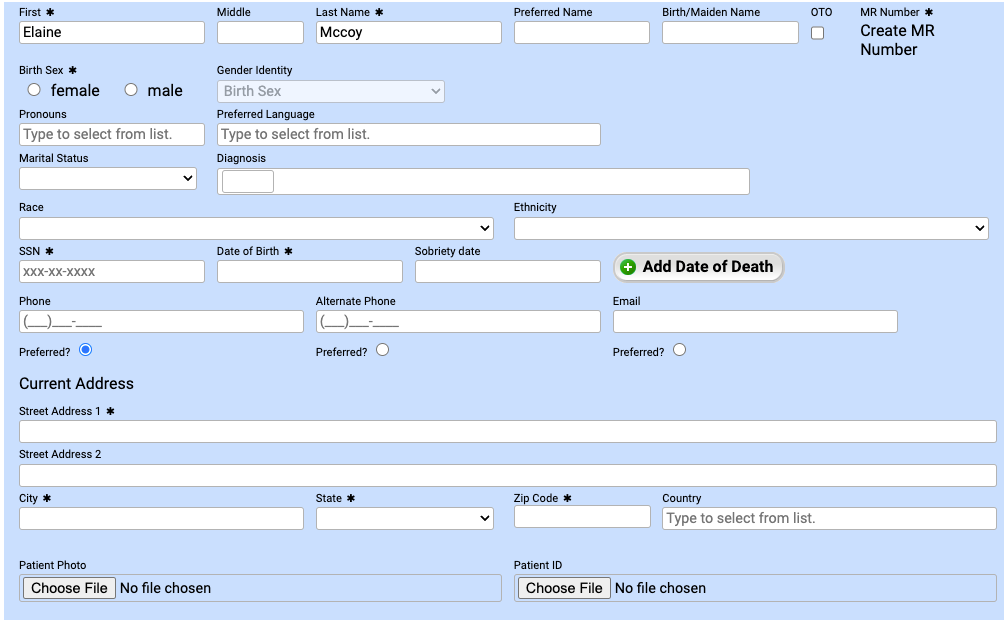 Add Patient – Kipu Health