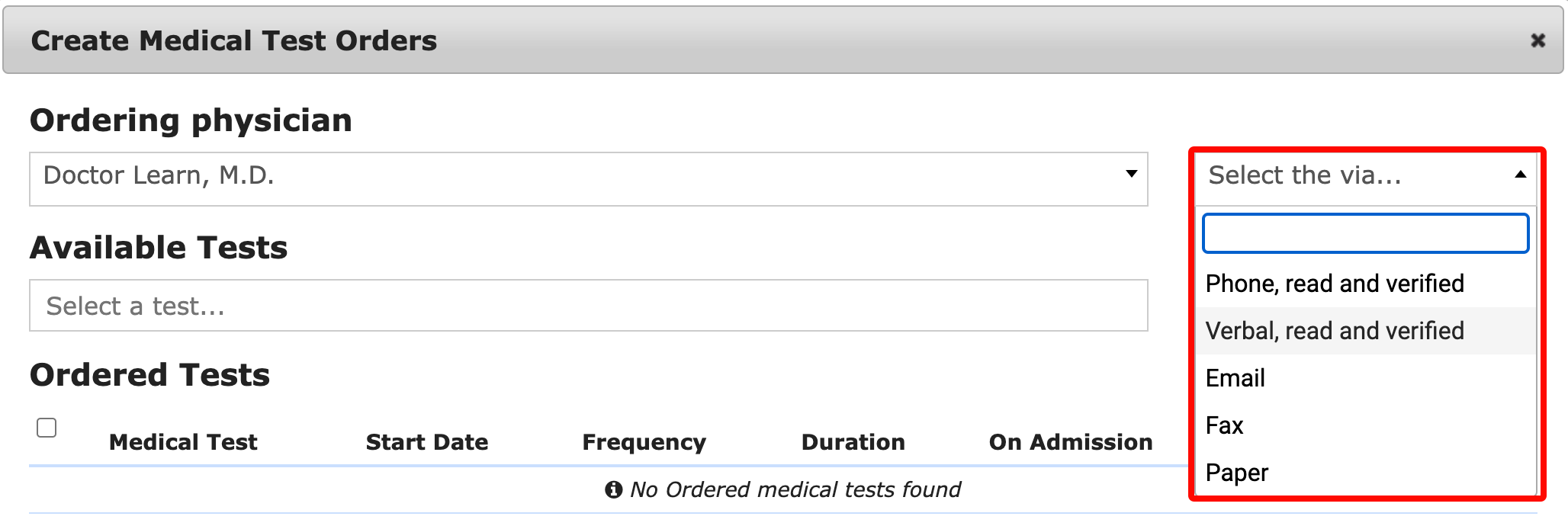 Lab Interface: Lab Orders – Kipu Health
