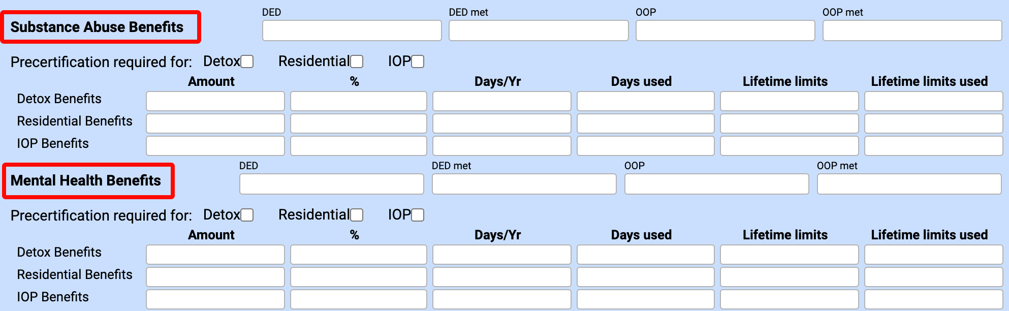 Insurance Verification Form – Kipu Health
