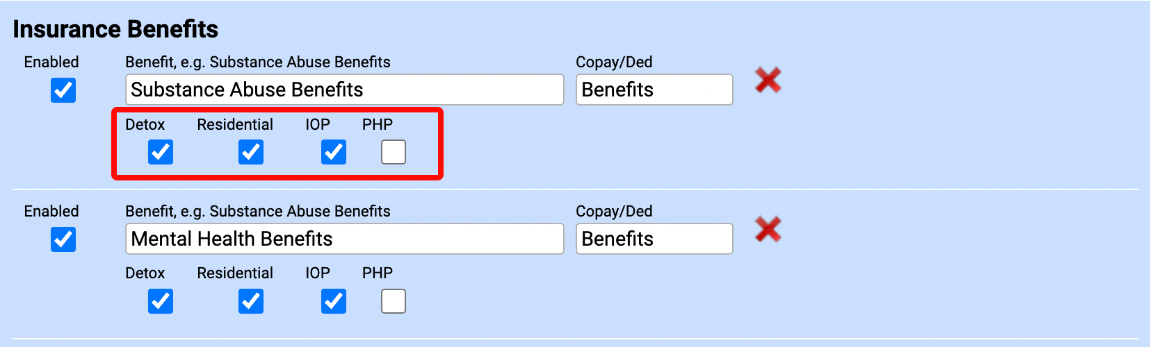 Level of Care (LOC) Setup – Kipu Health