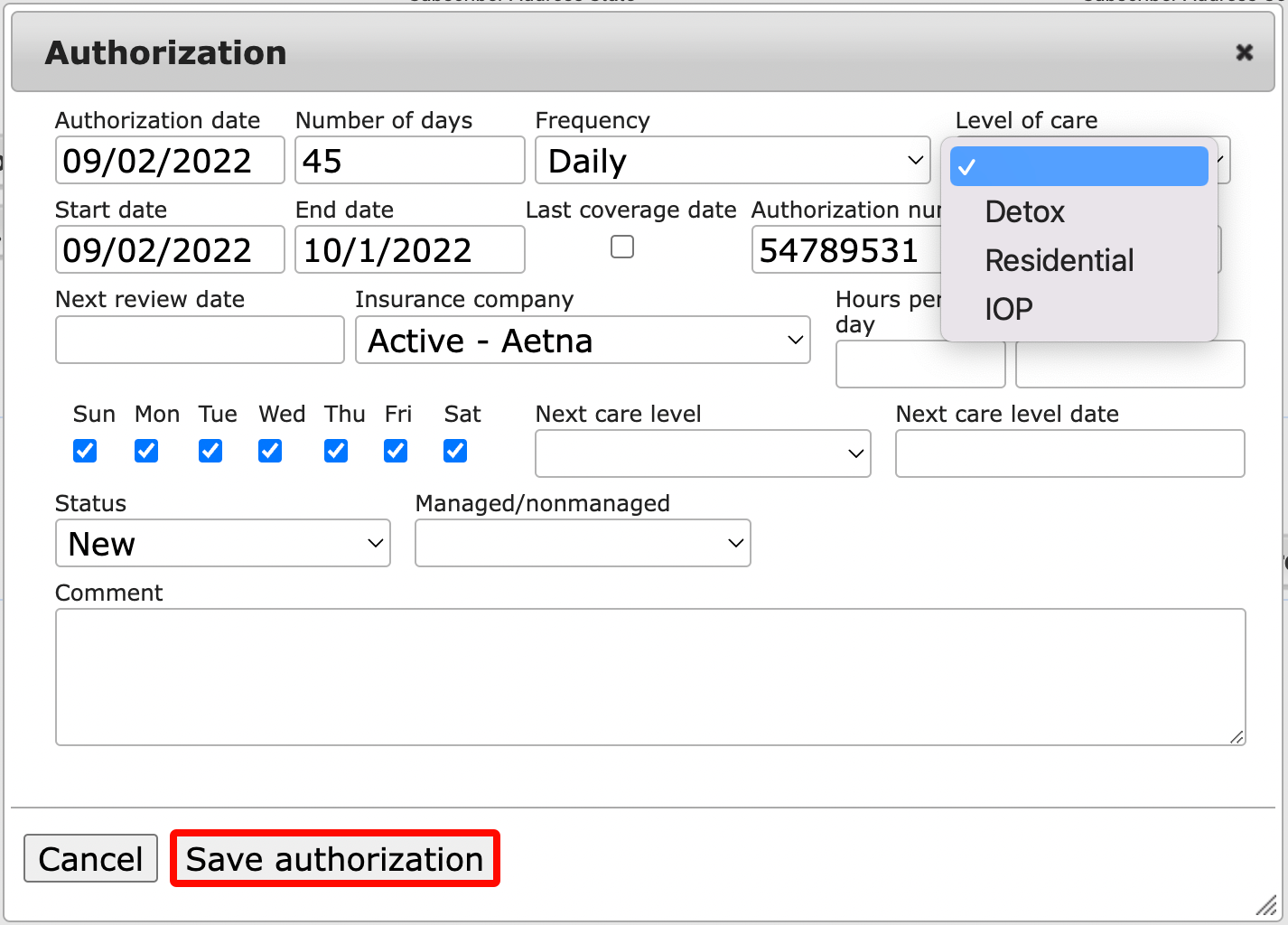 Assigning Levels of Care (LOC) – Kipu Health