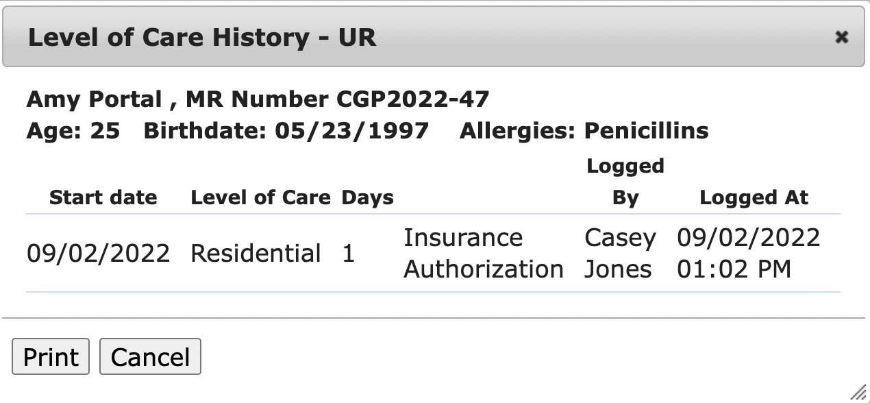 Assigning Levels of Care (LOC) – Kipu Health