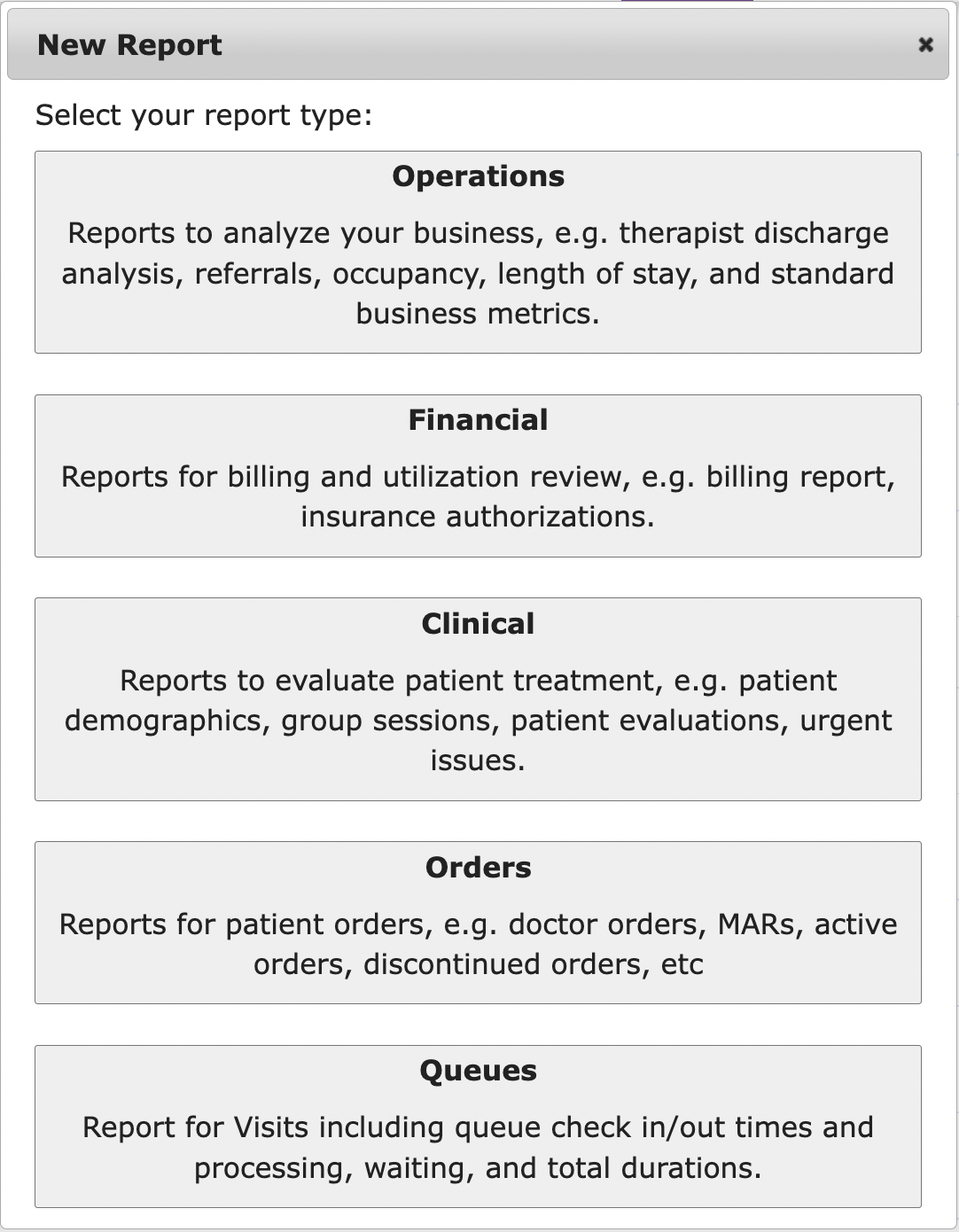 Reports Overview – Kipu Health