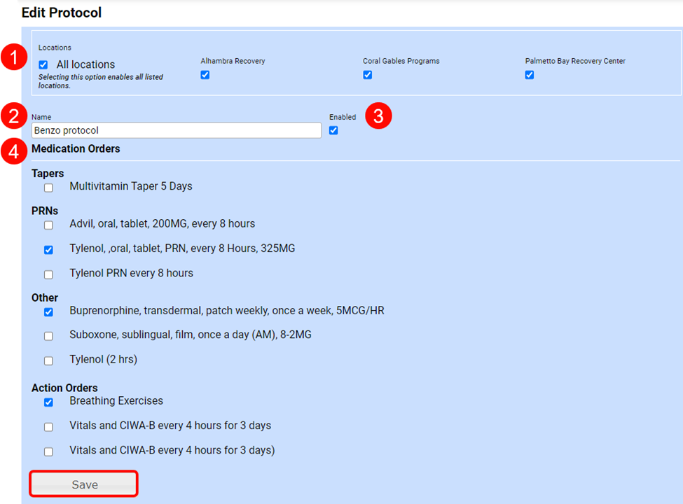 Templates: Protocols – Kipu Health