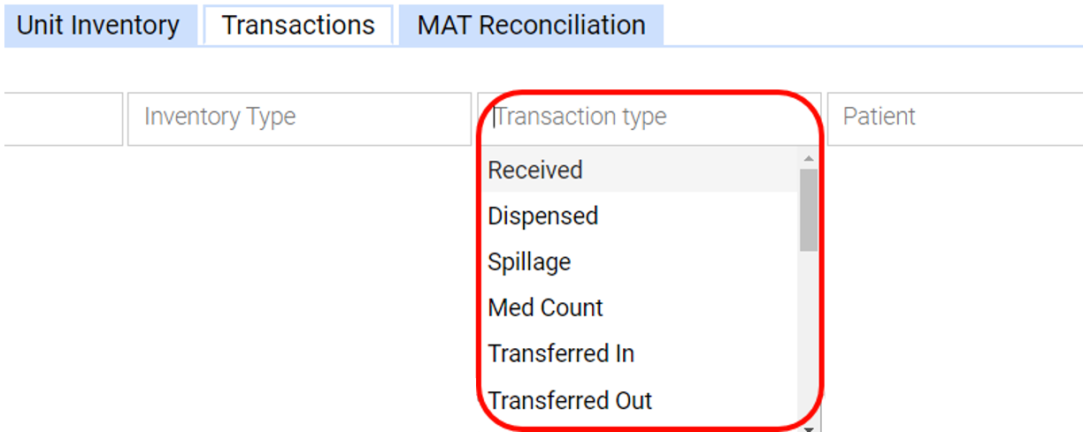 MAT Inventory Transactions Report – Kipu Health