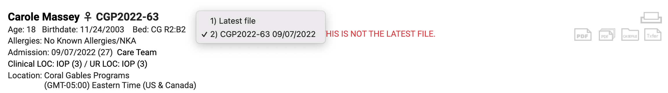 Chart Tracker: How to Transfer Chart between Locations – Kipu Health