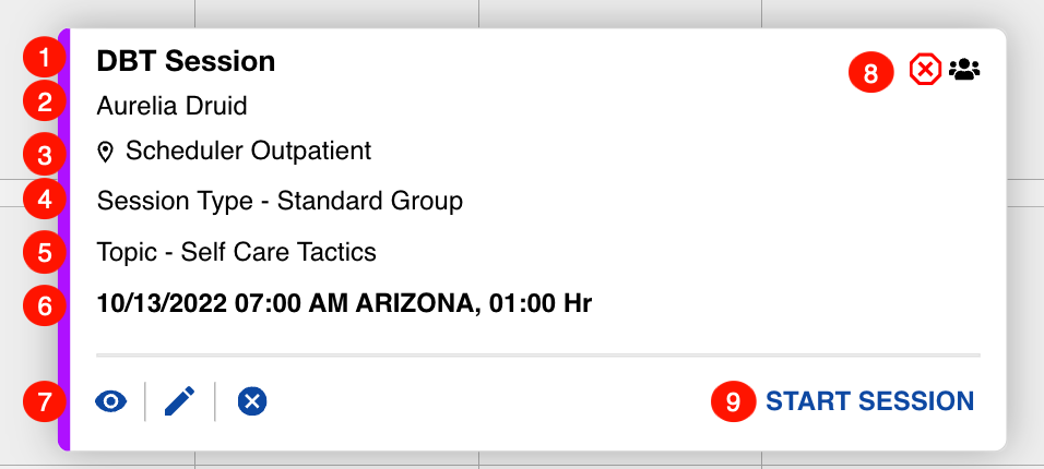 Group Session Card Overview – Kipu Health