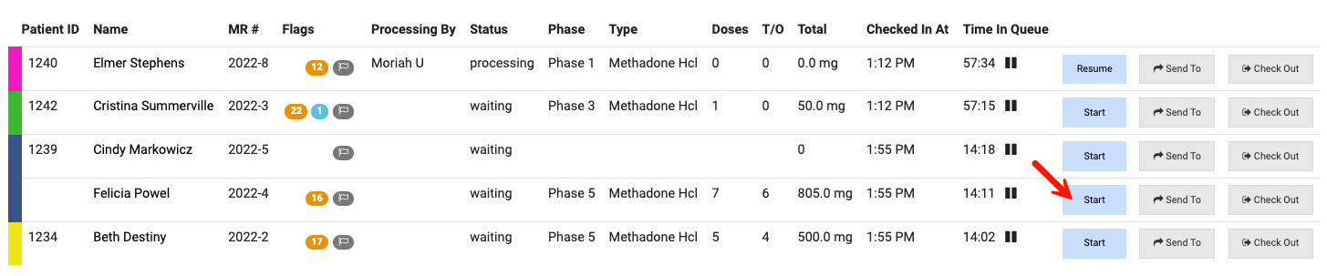 Check Patients into the Queue [MAT] – Kipu Health