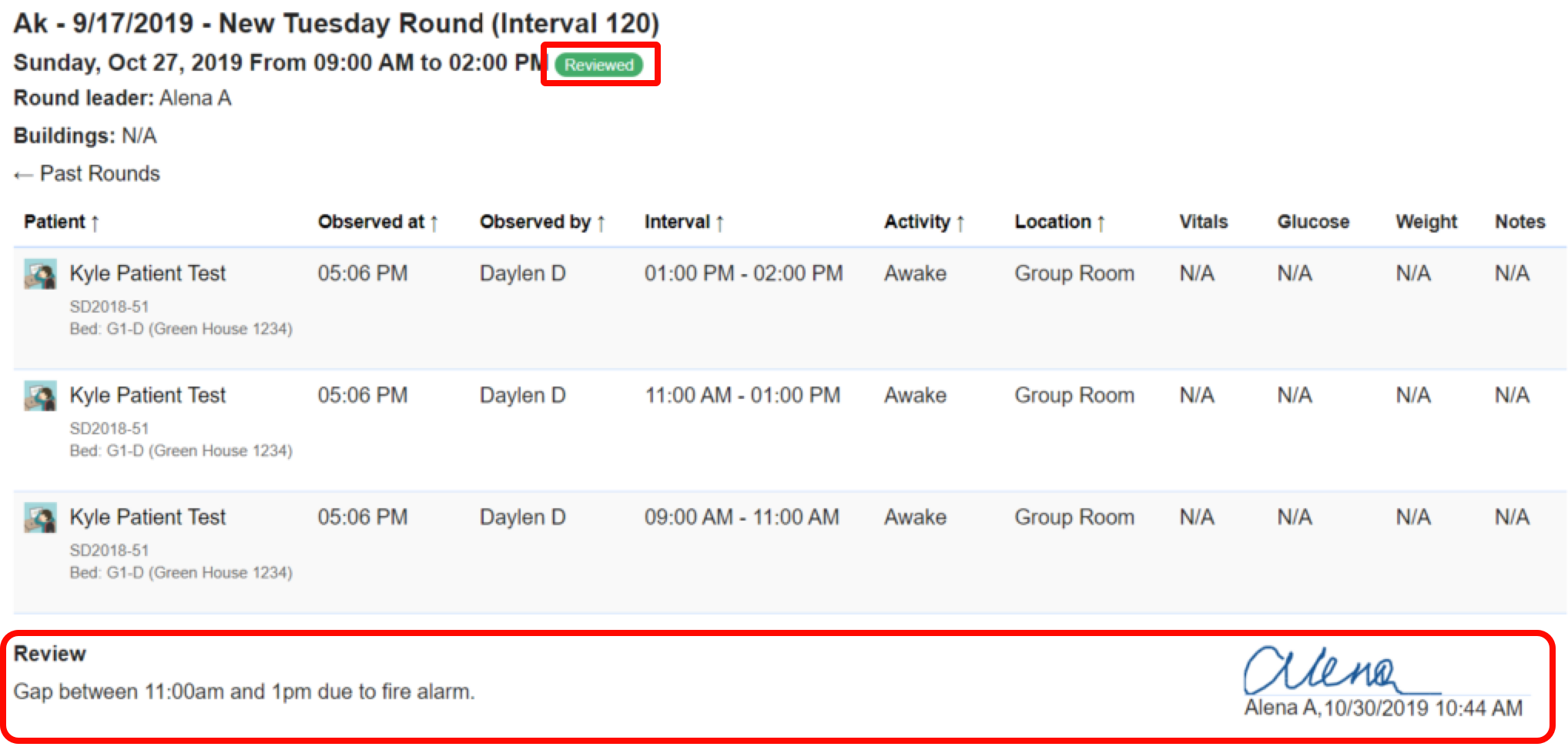Rounds: Review and Sign Completed Rounds – Kipu Health